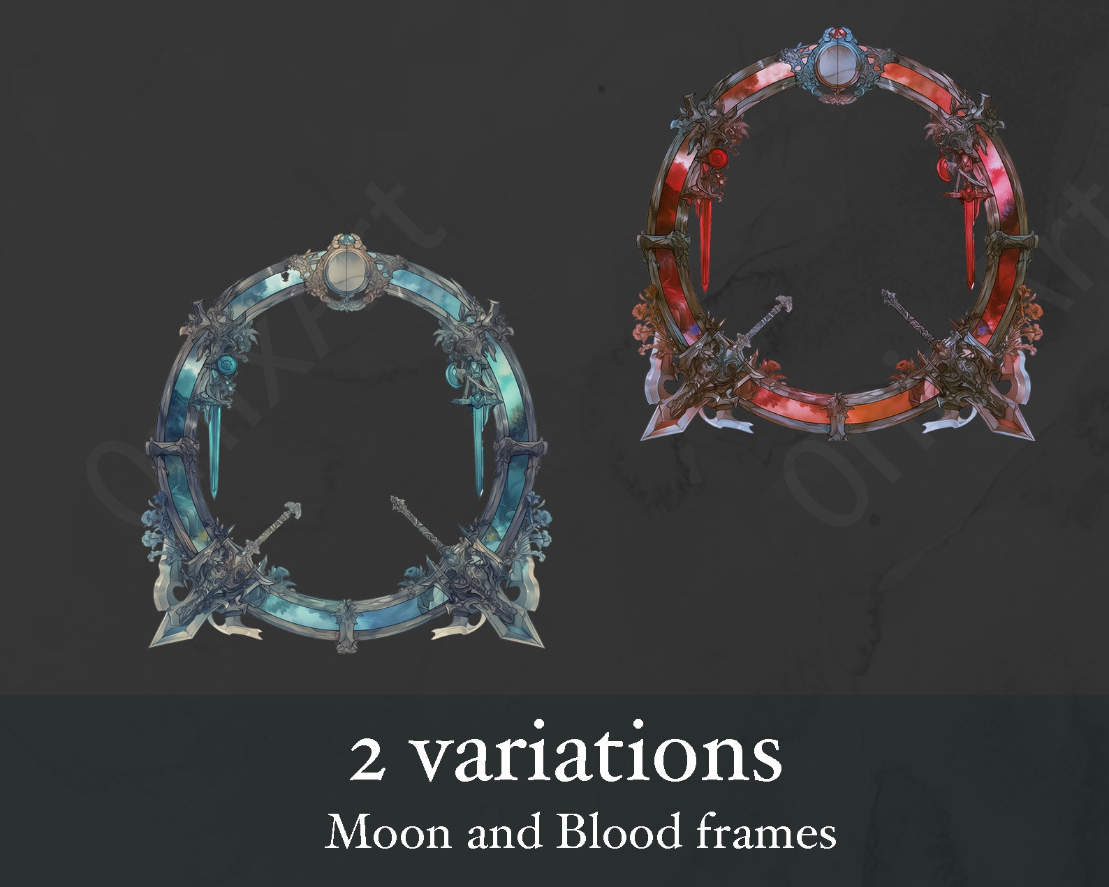 Moon Rogue D&D Token Frame. Digital Token for Tabletop, Dungeons and ...