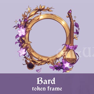 Bard D&D Token Frame. Bard Token Border for Tabletop, Dungeons and ...