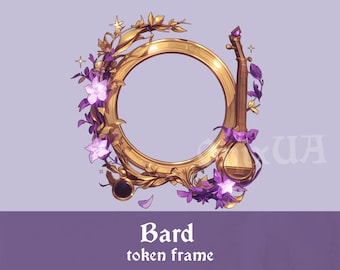 Bard D&D Token Frame/digital Token/tabletop/dungeons and Dragons ...