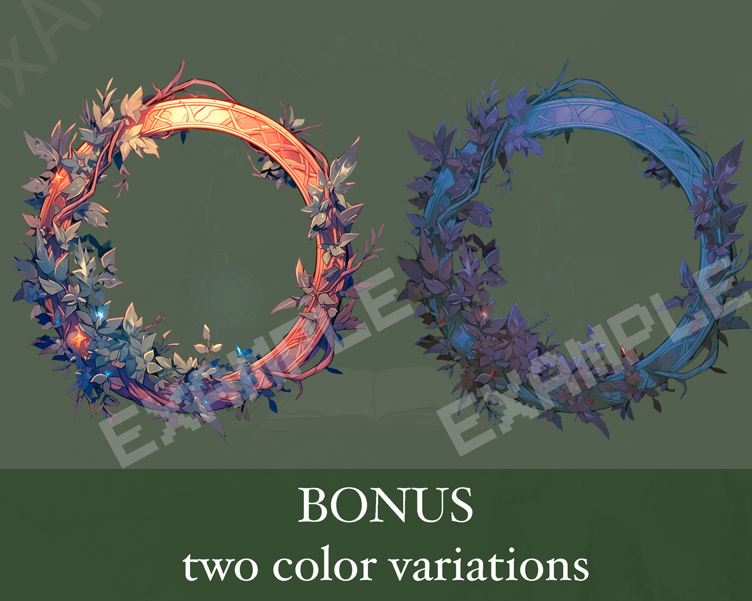 Druid Token Frame: Dawn & Night - VTT Digital Download - Etsy