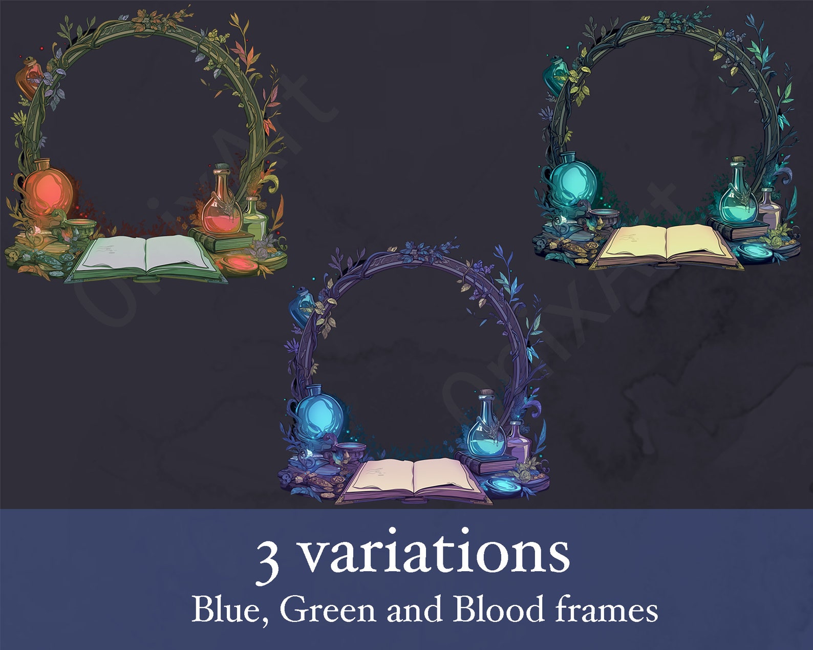 Wizard D&D Token Frame. Digital Token for Tabletop, Dungeons and ...