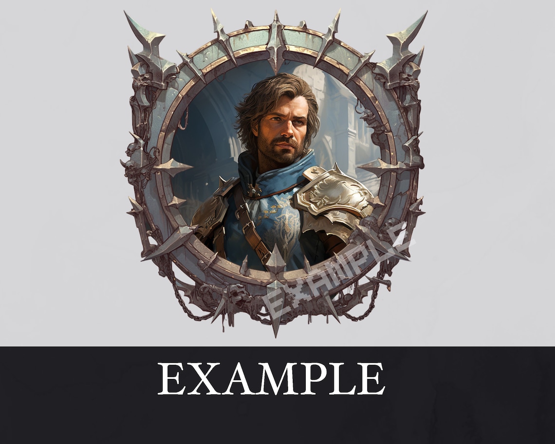 Warrior D&D Token Frame. Digital Token Border for Dnd Fighters - Etsy