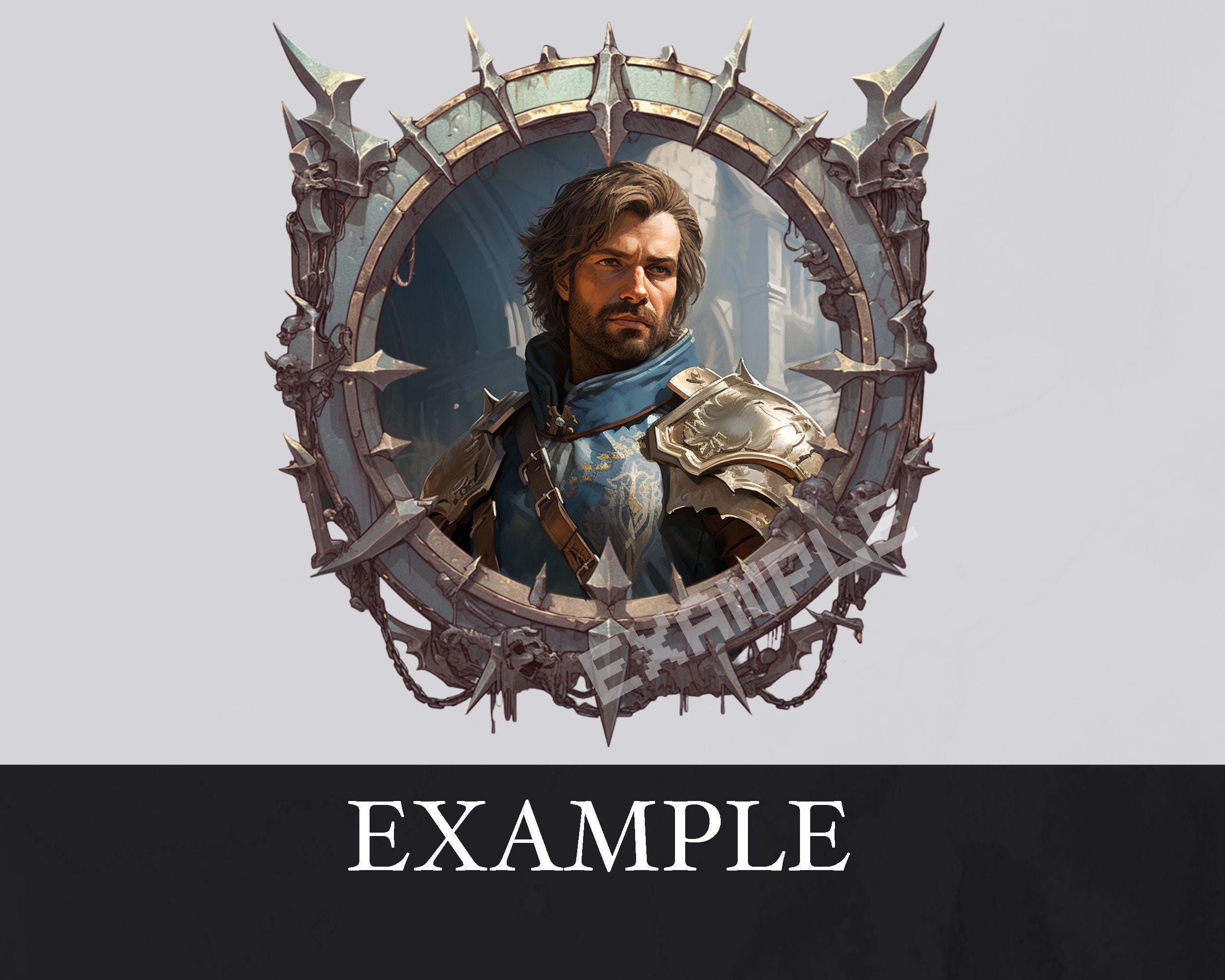 Warrior D&D Token Frame. Digital Token Border for Dnd Fighters - Etsy