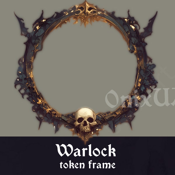 Warlock D&d Token Frame - Etsy