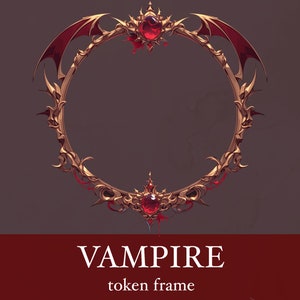 Vampire Token Frame. Digital Token for Tabletop, Dungeons and Dragons ...