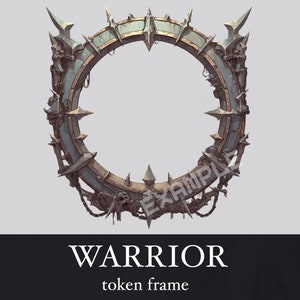 Warrior D&D Token Frame. Digital Token Border for Dnd Fighters - Etsy