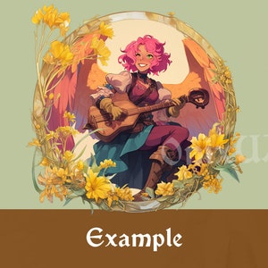 Yellow Floral D&D Token Frame: Bard, Druid, Noble (digital Download) - Etsy