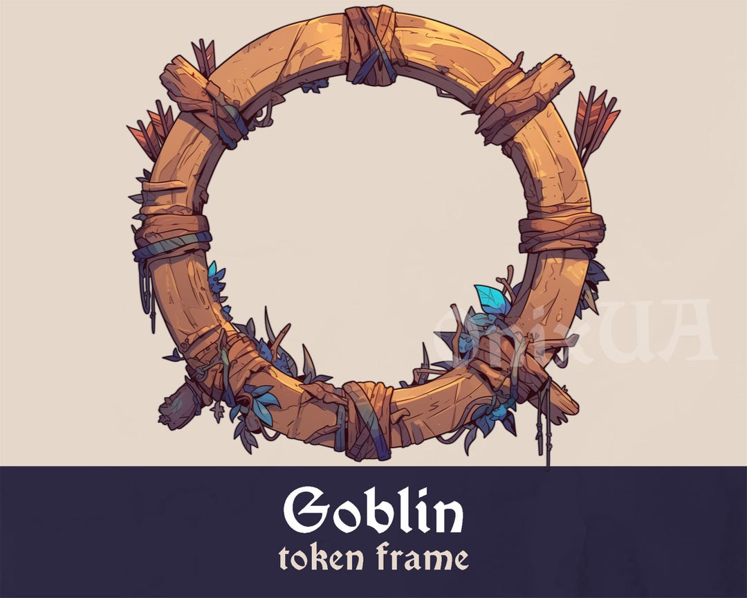 Goblin D&D Token Border, Digital Frame (PSD, PNG) - Etsy