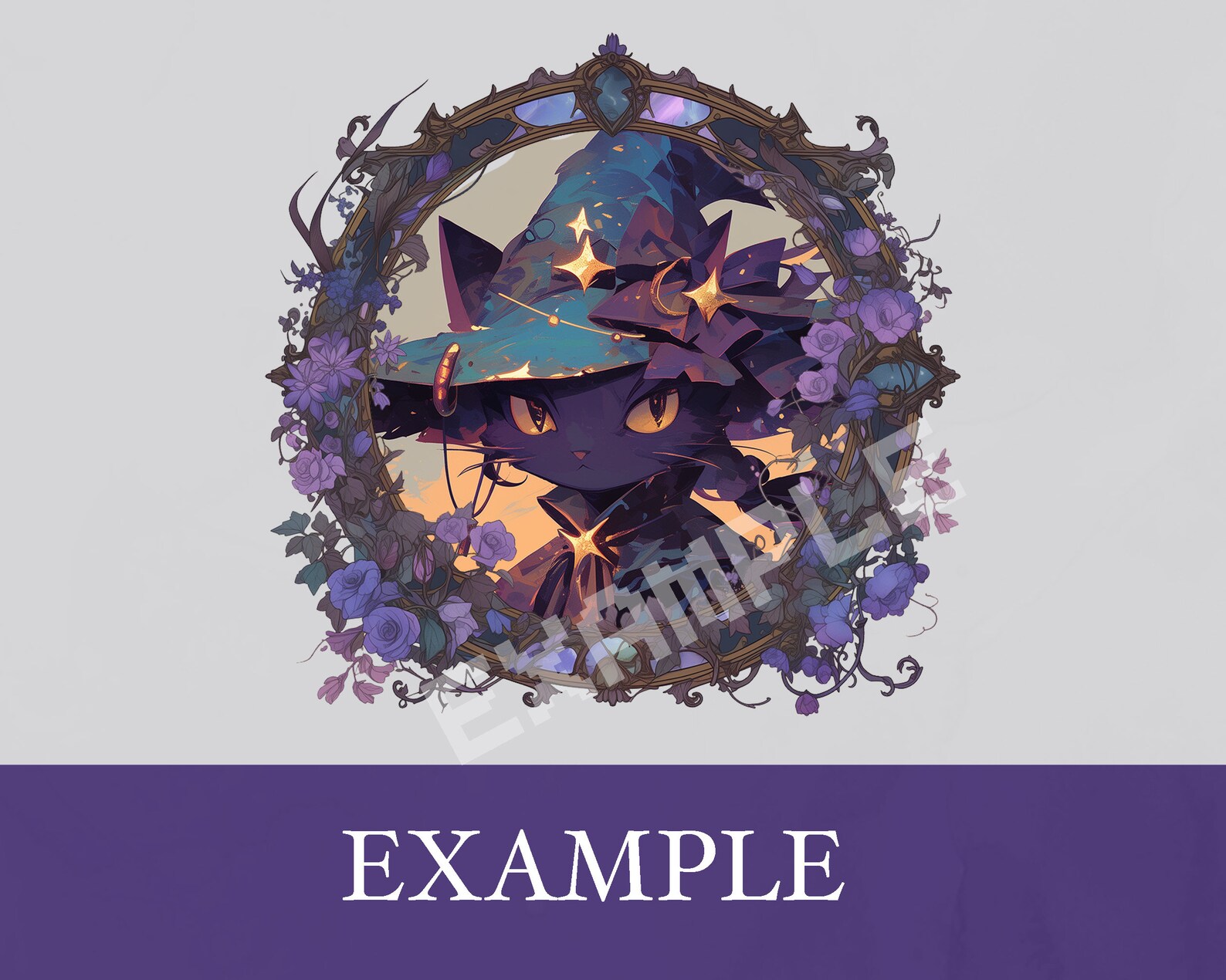 Purple Floral D&D Token Frame, Bard Druid Noble Character (PSD and PNG ...