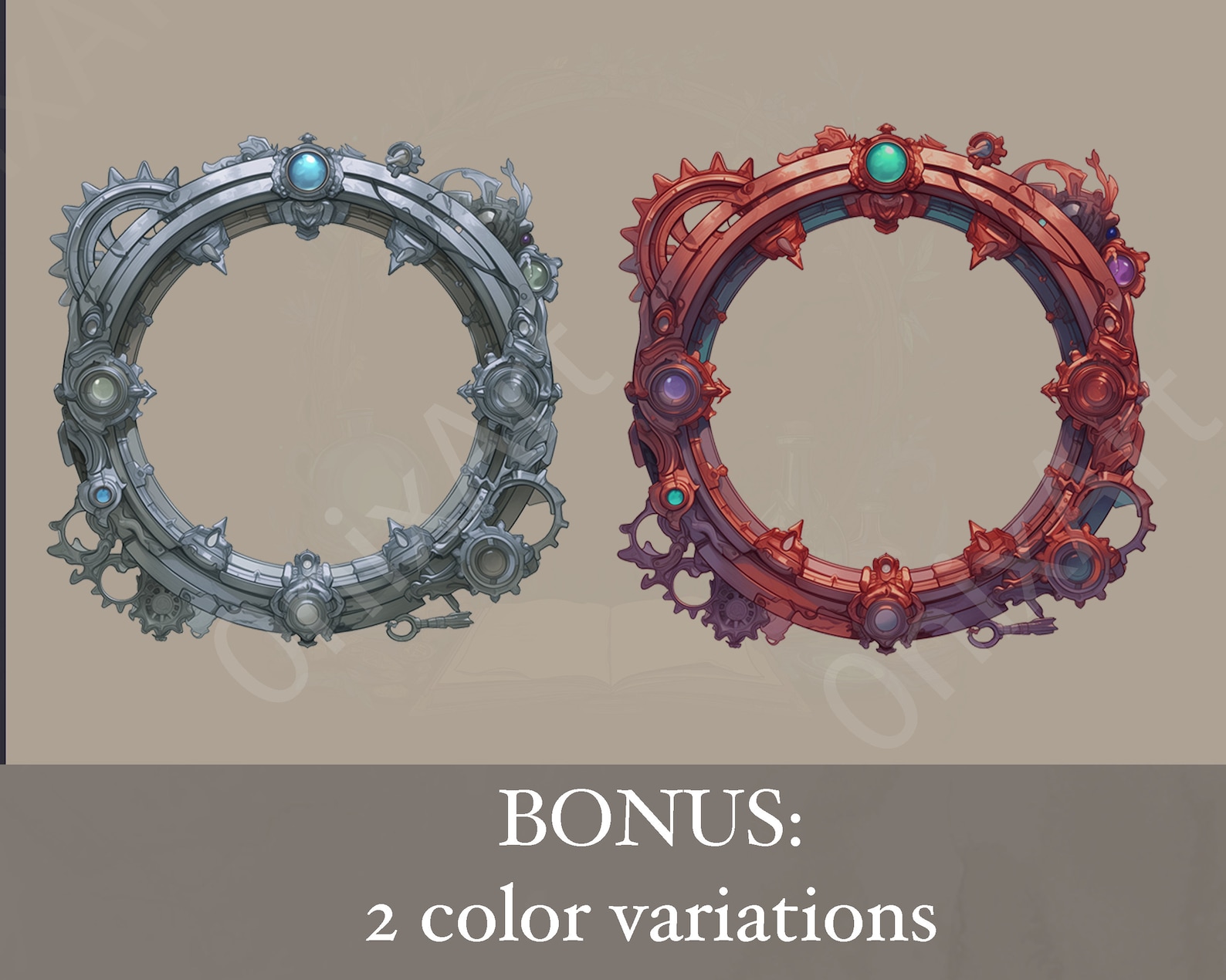 Steampunk Artificer Token Frame: D&D, Pathfinder (digital Download) - Etsy