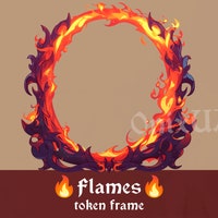 Lava Token Border, Frame for Digital Tokens. Use Them on Your Favorite ...