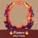 Fire Token Frame: Flames Border for VTT Games (PNG, PSD) - Etsy