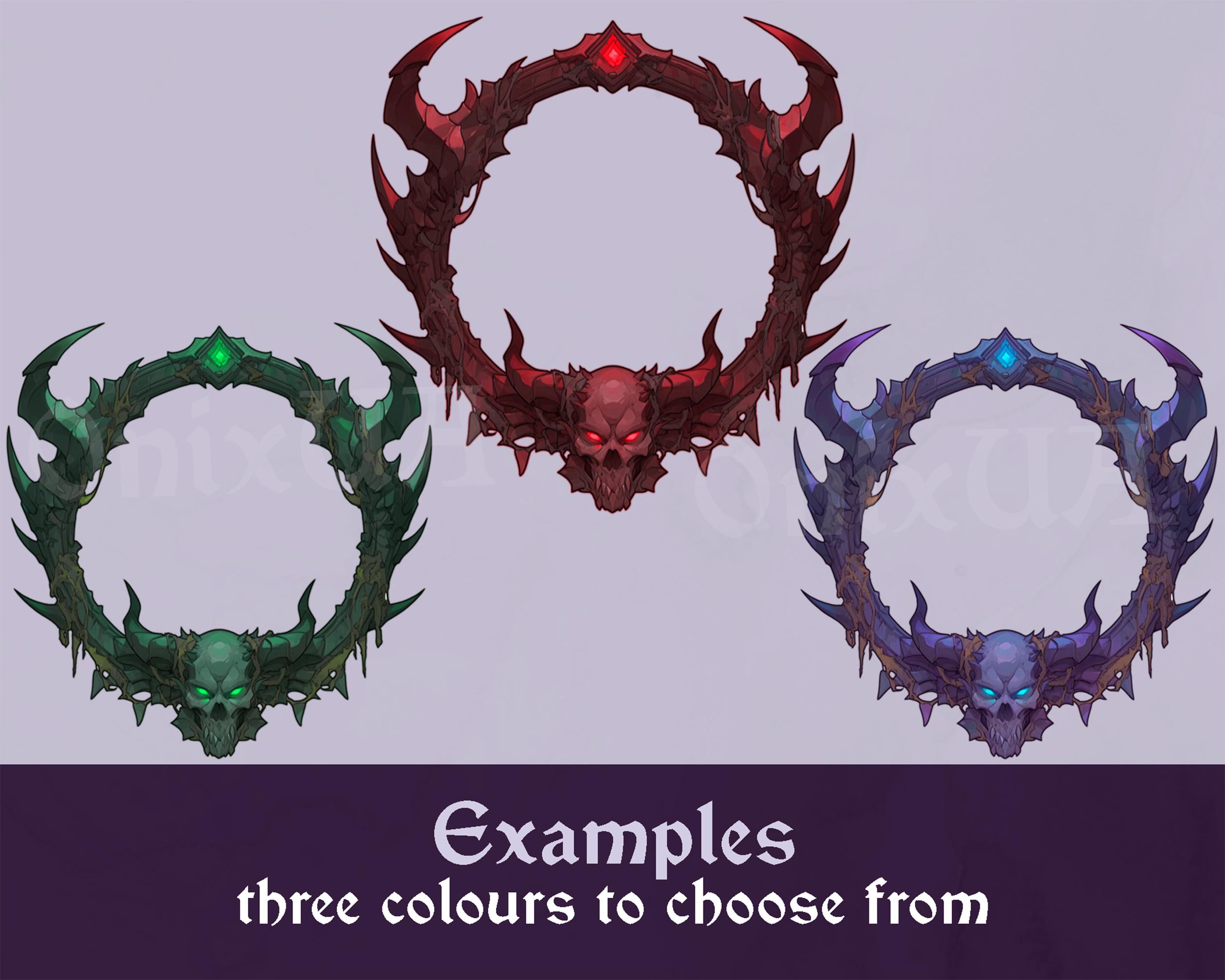 Demon Token Frames. Warlock Demon Token Border for Dungeons and Dragons ...