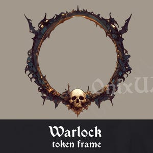 Warlock D&D Token Frame. Digital Token for Tabletop, Dungeons and ...