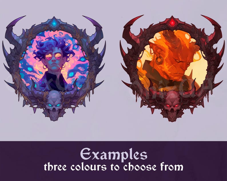 Demon Token Frames. Warlock Demon Token Border for Dungeons and Dragons ...