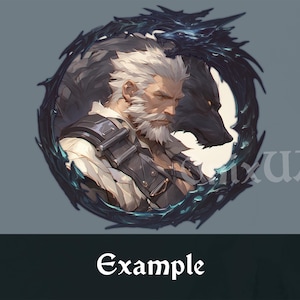 Werewolf Token Frame: D&D Digital Border (PSD, PNG) - Etsy