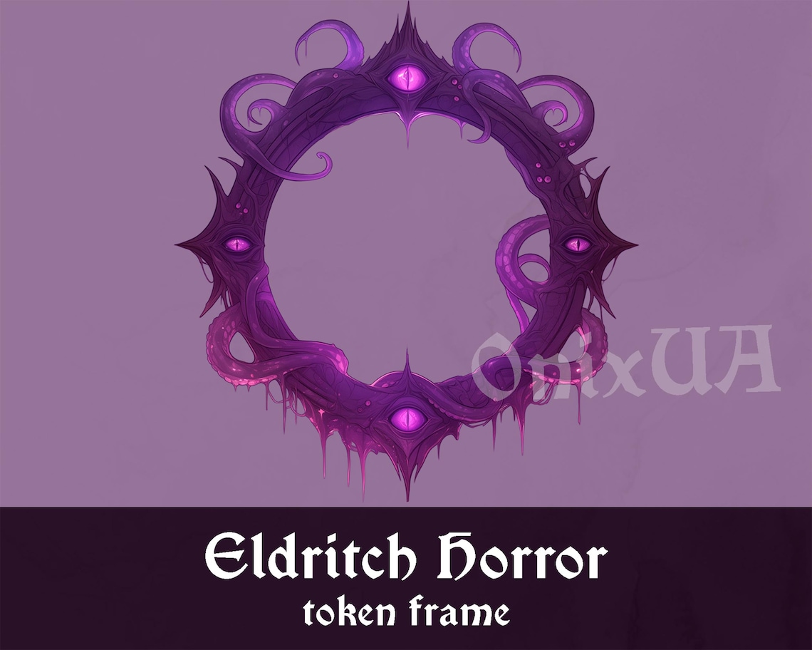 Eldritch Horror Token Frame: D&D, Pathfinder (PNG, PSD) - Etsy