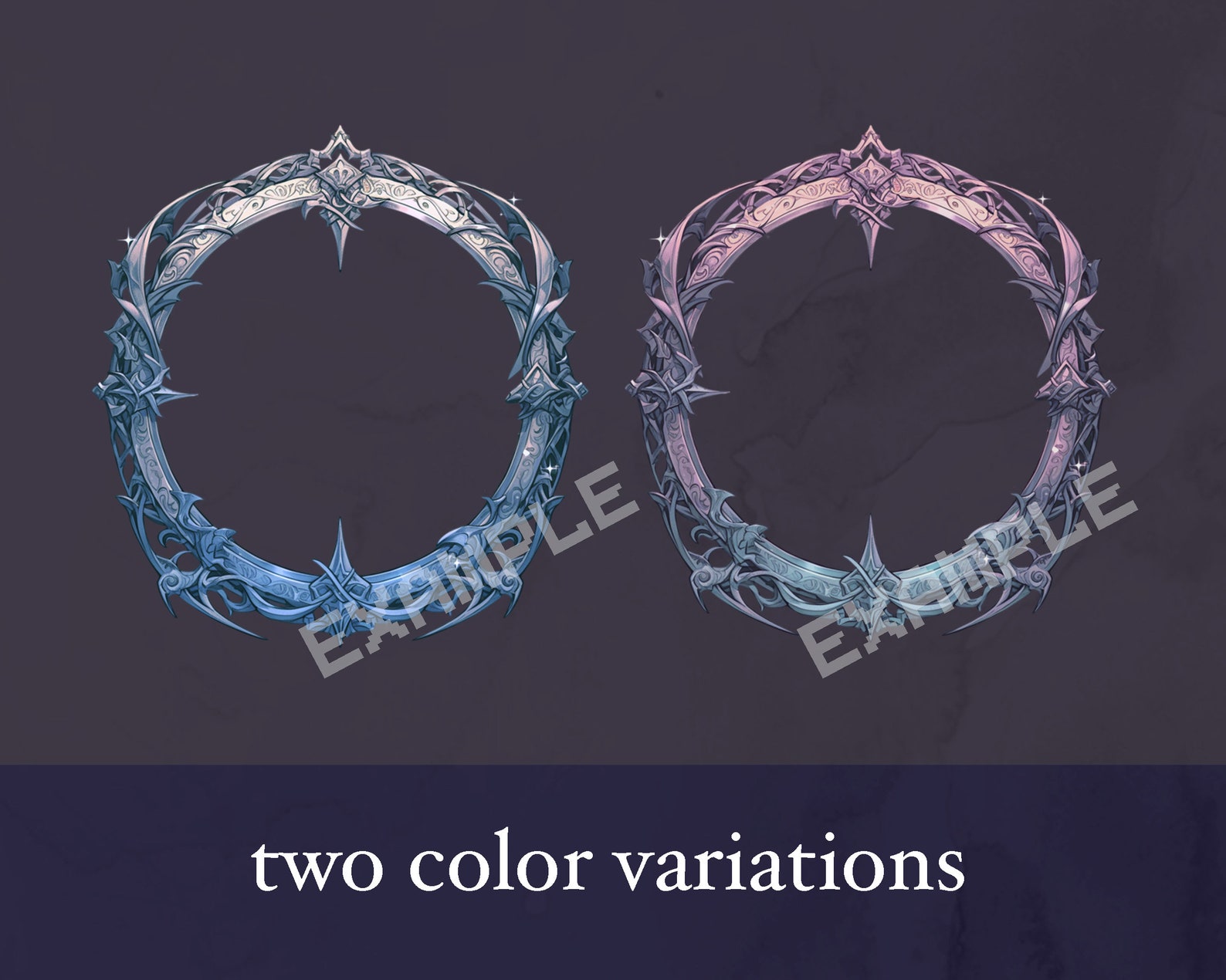 Twilight Paladin Token Frame: Digital Art for VTT (PSD, PNG) - Etsy