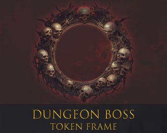 Werewolf Token Frame: D&D Digital Border (PSD, PNG) - Etsy