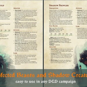 Dark Fantasy Monster Manual for Dnd | Nocturnal Horrors: Bestiary of ...