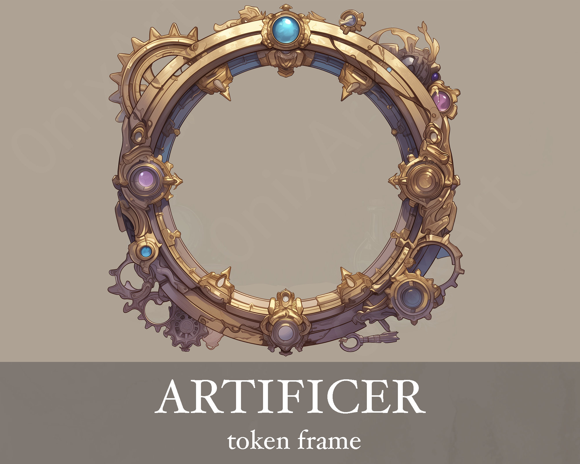 Artificer D&D Token Frame. Digital Token for Tabletop, Dungeons and ...