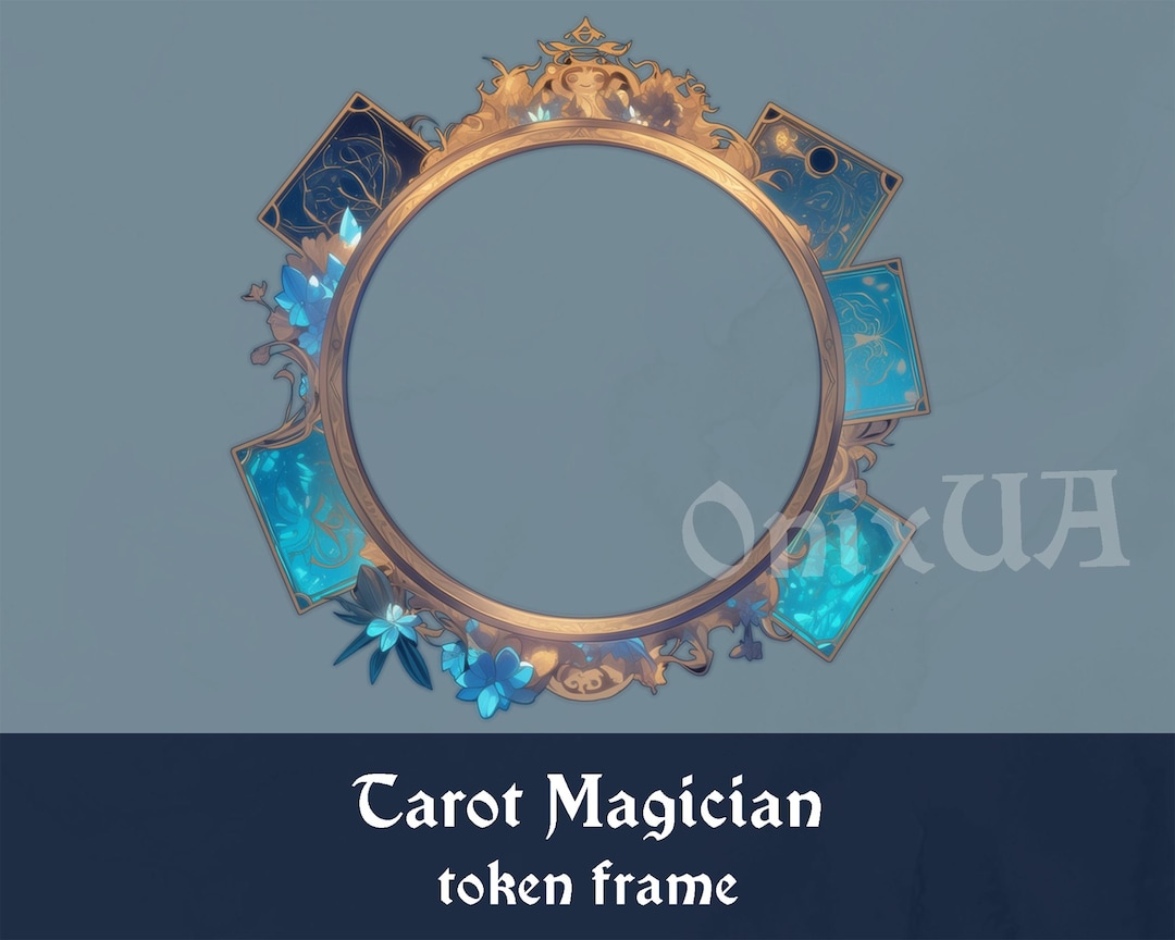 Tarot Magician D&D Token Frame. Cards Mage Token Border for Tabletop ...