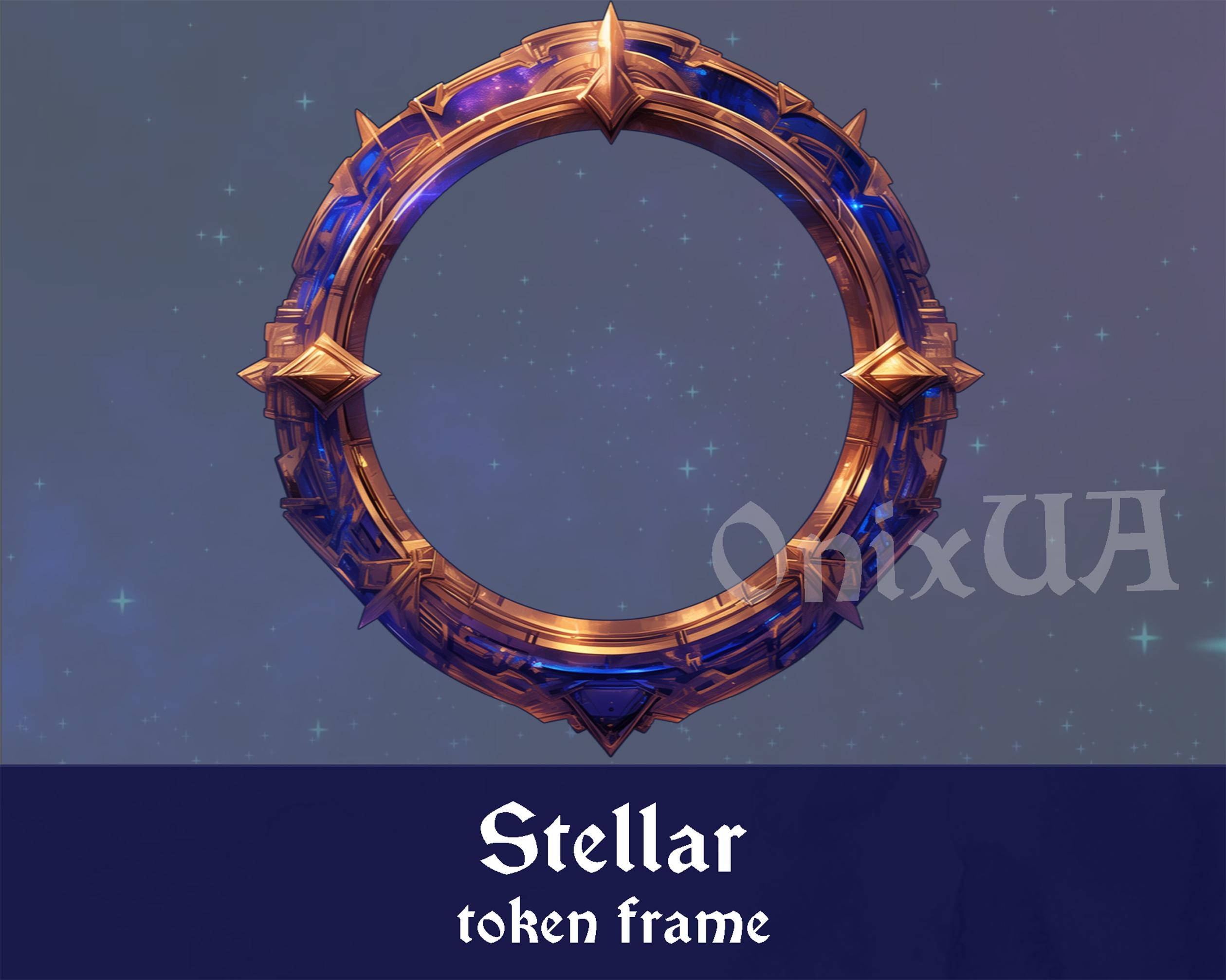 Stellar D&D Token Frame – Fantasy RPG Token Border for Wizards, Mages ...