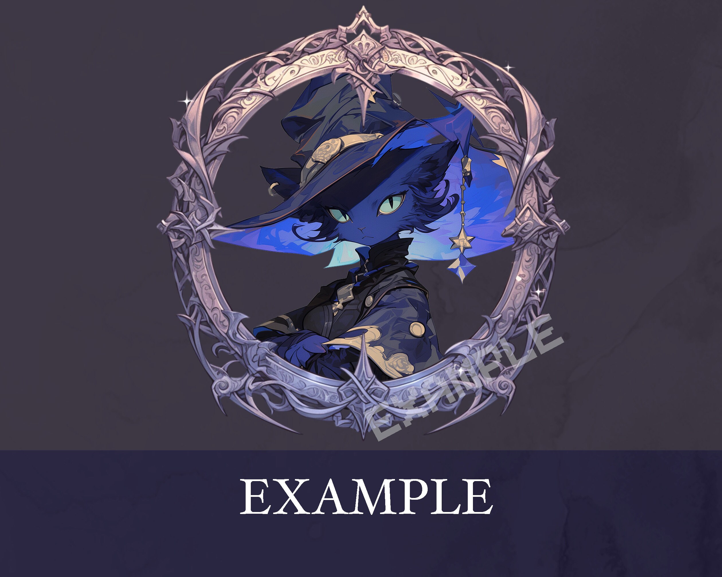 Twilight Paladin Token Frame: Digital Art for VTT (PSD, PNG) - Etsy