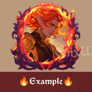 Fire Token Frame: Flames Border for VTT Games (PNG, PSD) - Etsy