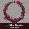 Pure Noble D&D Token Frame. White Rose Flowers Token Border for ...