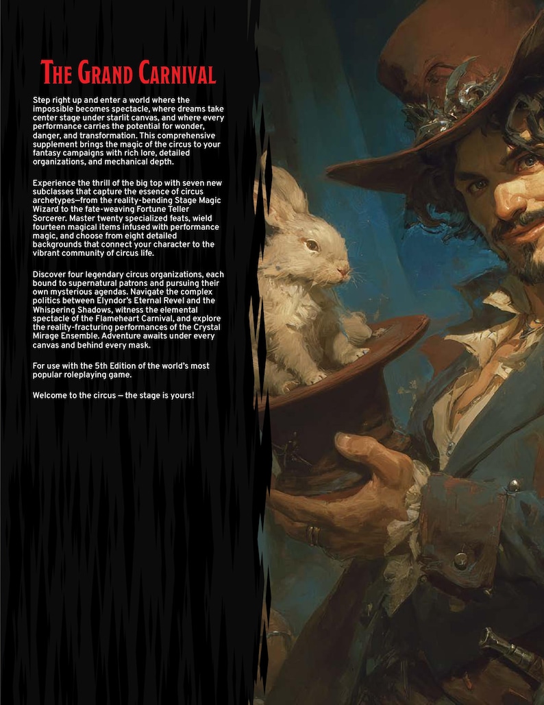The Grand Carnival: Circus Compendium for 5e - Etsy