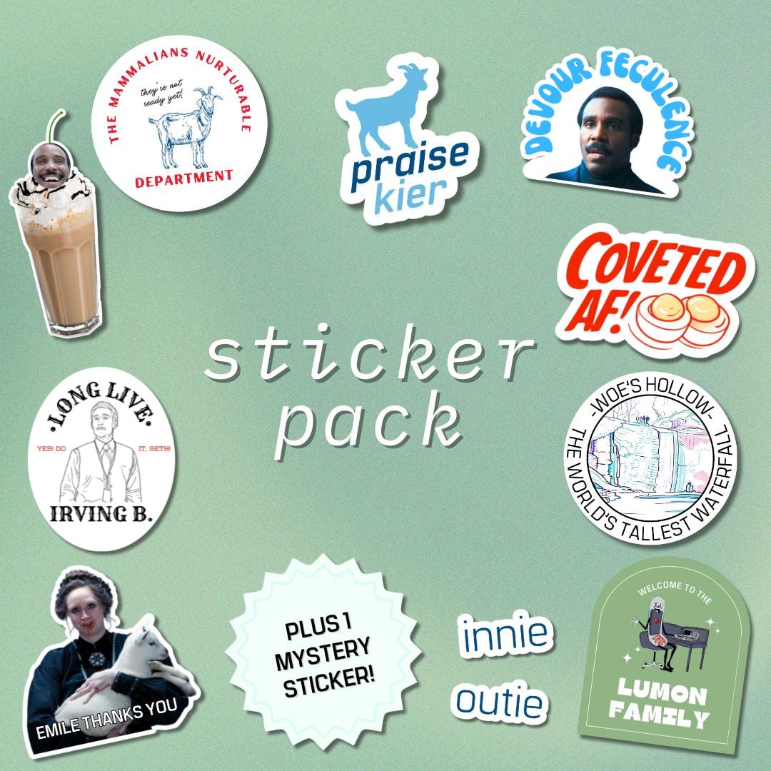 Severance Sticker Pack, 12 Stickers Mystery Sticker, Lumon Inspired ...