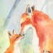 Red Fox Print with Text From My Fox Triology Inspired by - Etsy