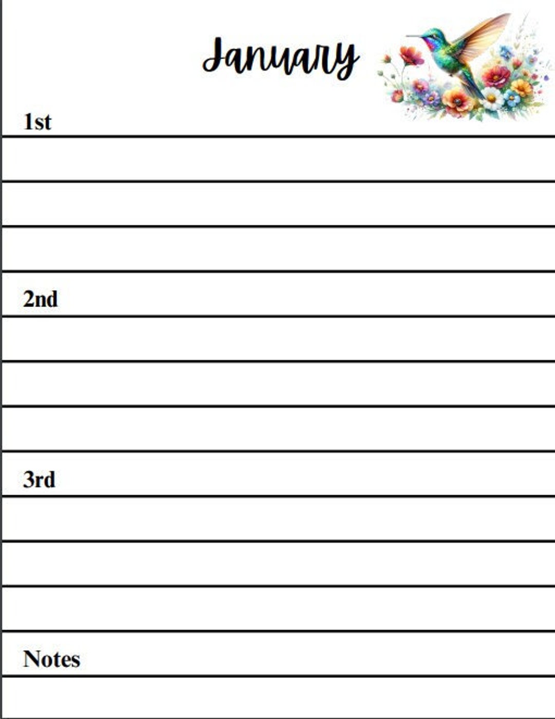 One Line A Day Digital Diary/journal - One Year - Etsy