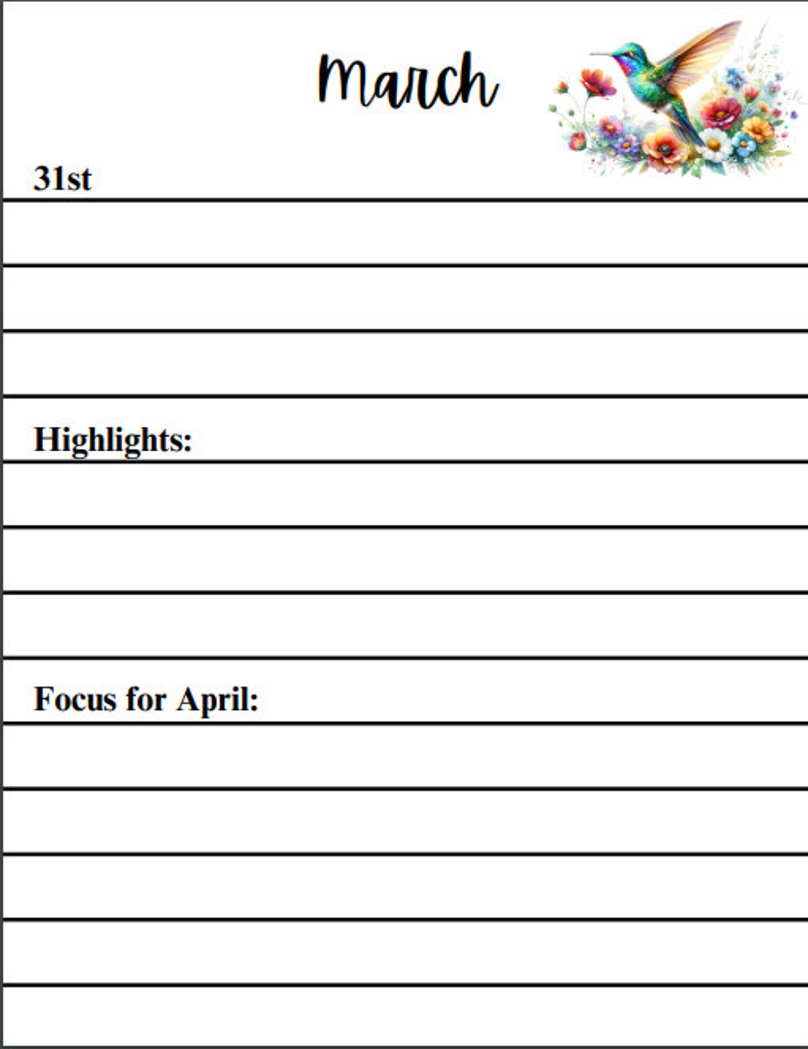 One Line A Day Digital Diary/journal - One Year - Etsy