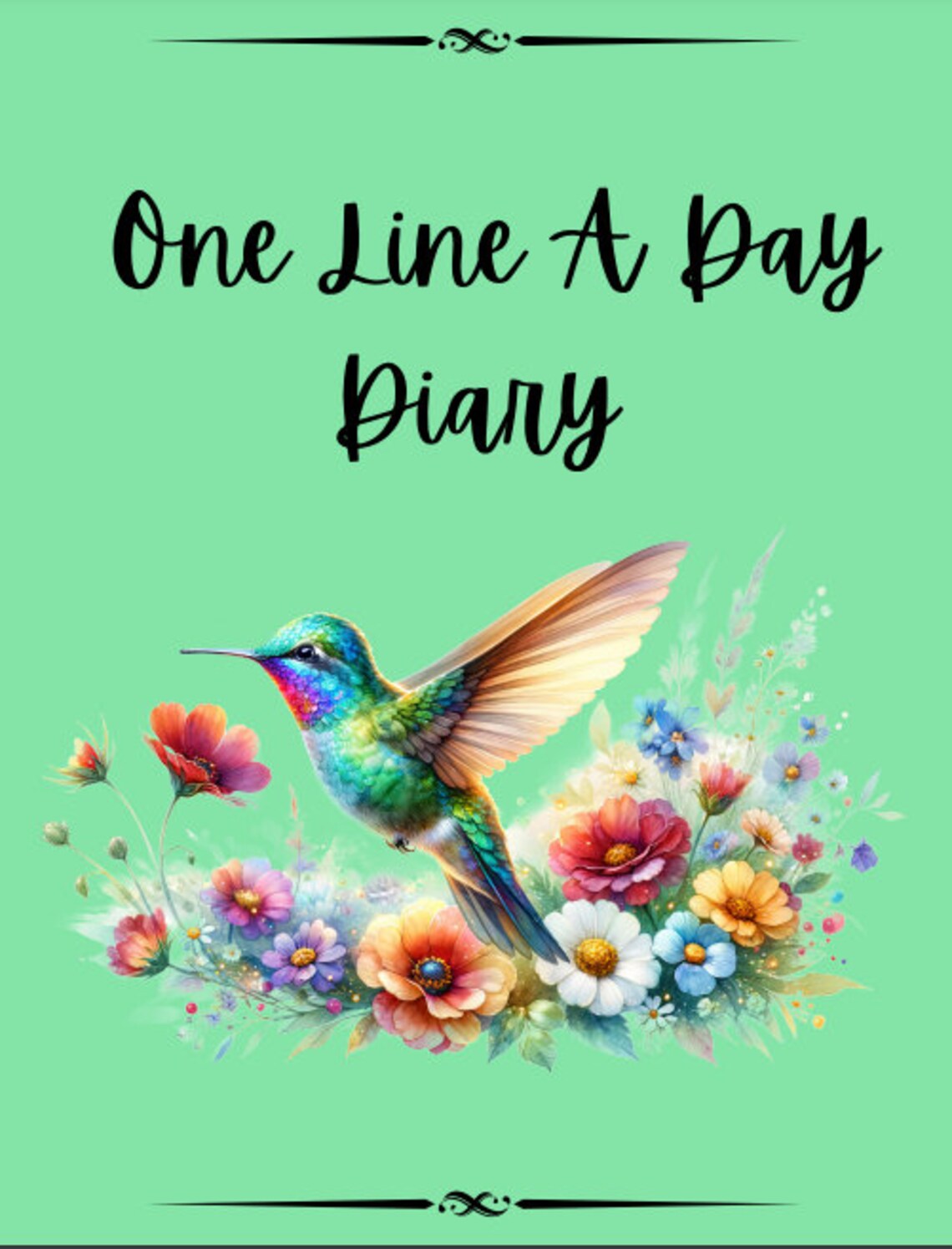 One Line A Day Digital Diary/journal - One Year - Etsy