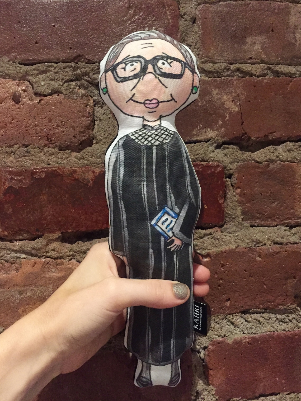 Little Ruth Doll Plush Feminist Girl Power Illustration - Etsy