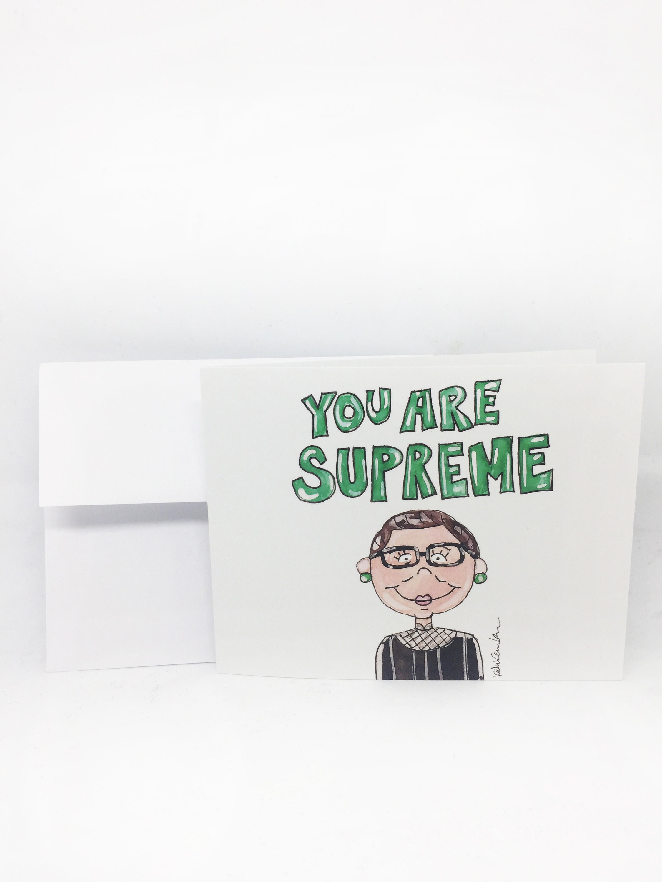 RBG You Are Supreme Card and Envelope | Etsy