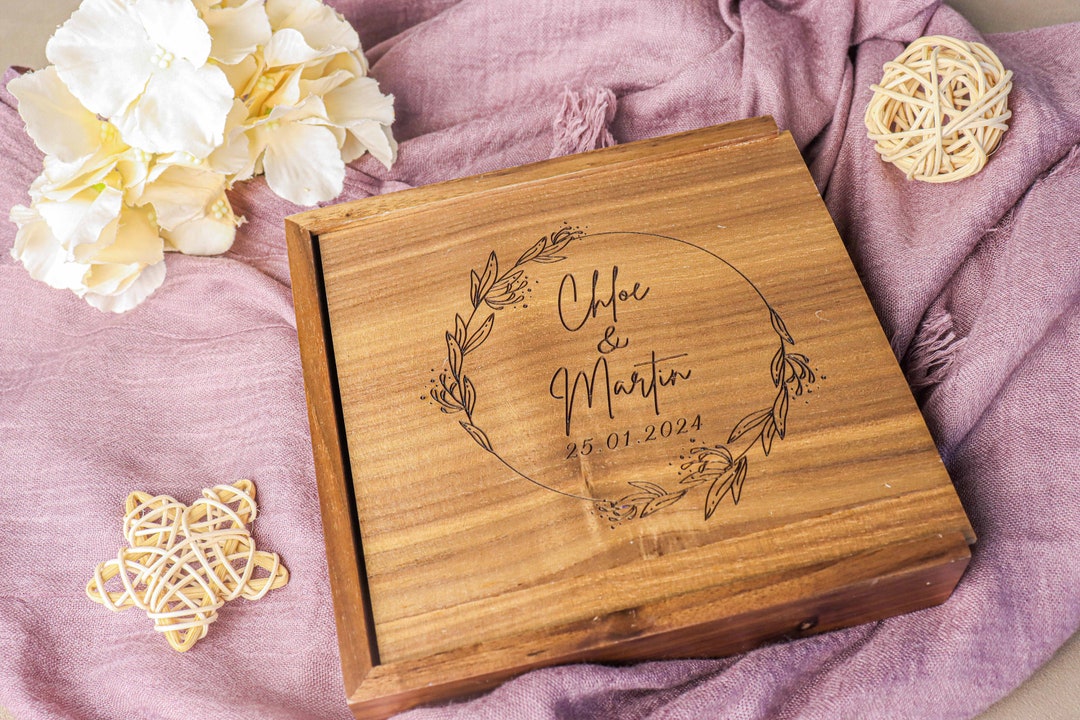 Keepsake Box - Wooden USB Stick Flash Drive With Box for Photos ...