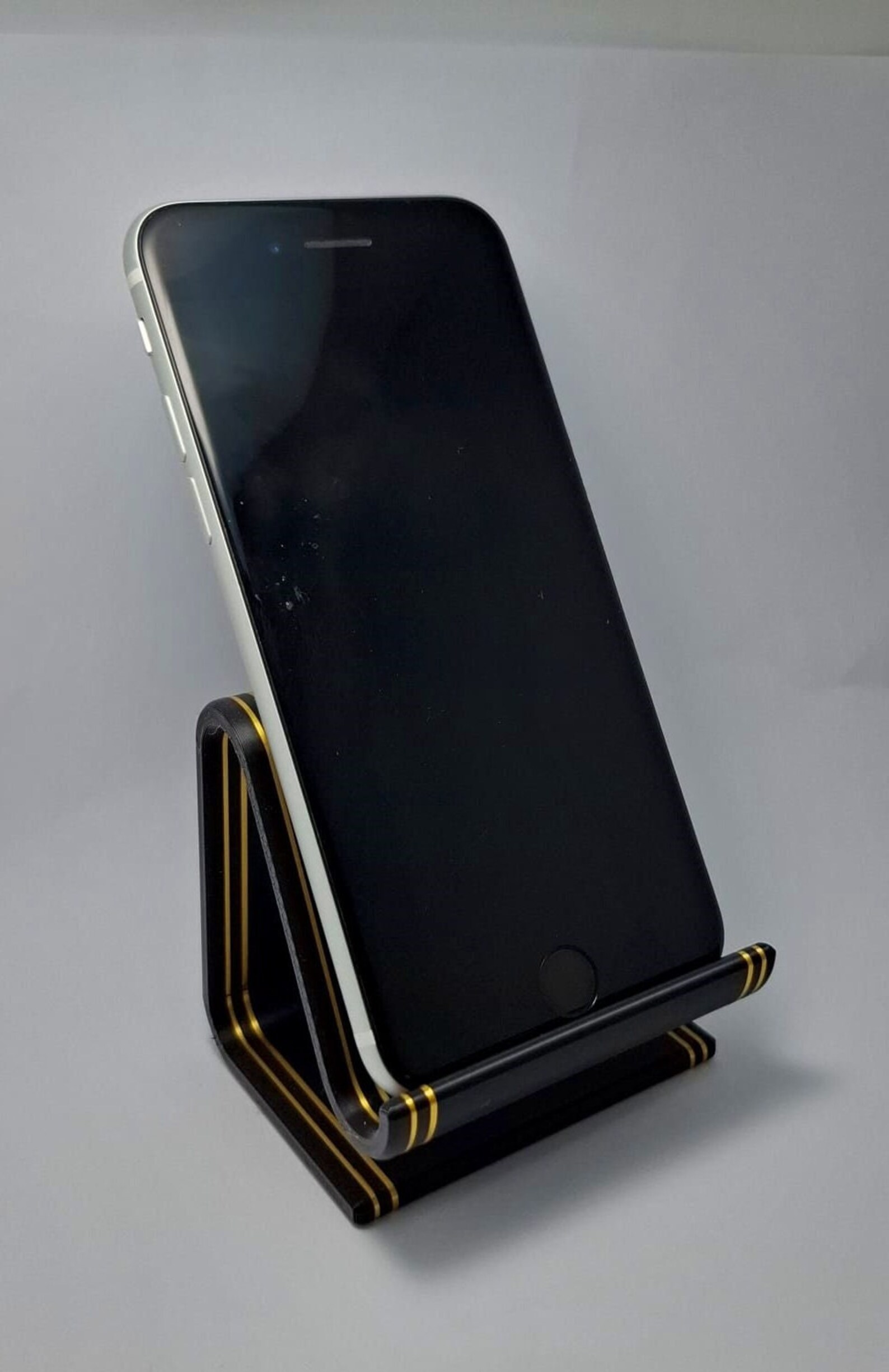 Personalized Cell Phone Stand Holder | Balck and Gold | With Custom ...