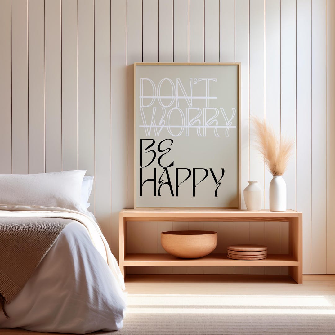 Do Not Worry Poster Motivational Poster Minimalist Wall Decoration ...