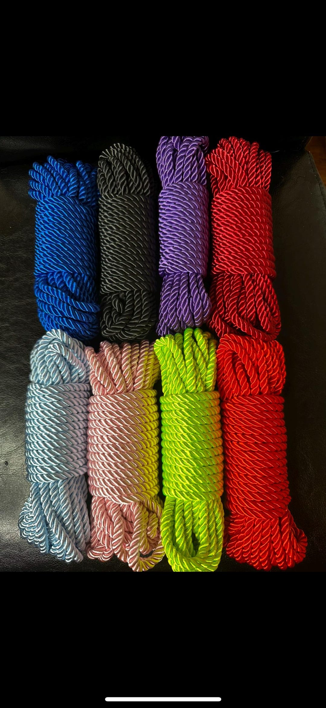 Shibari Silk Ropes 8mm/10m - Etsy UK