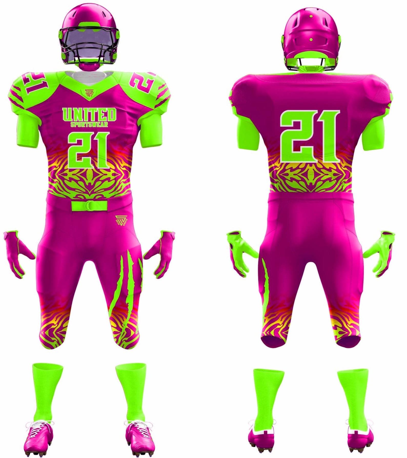 Custom American Football Jersey & Uniform With Fully Sublimation. Get ...