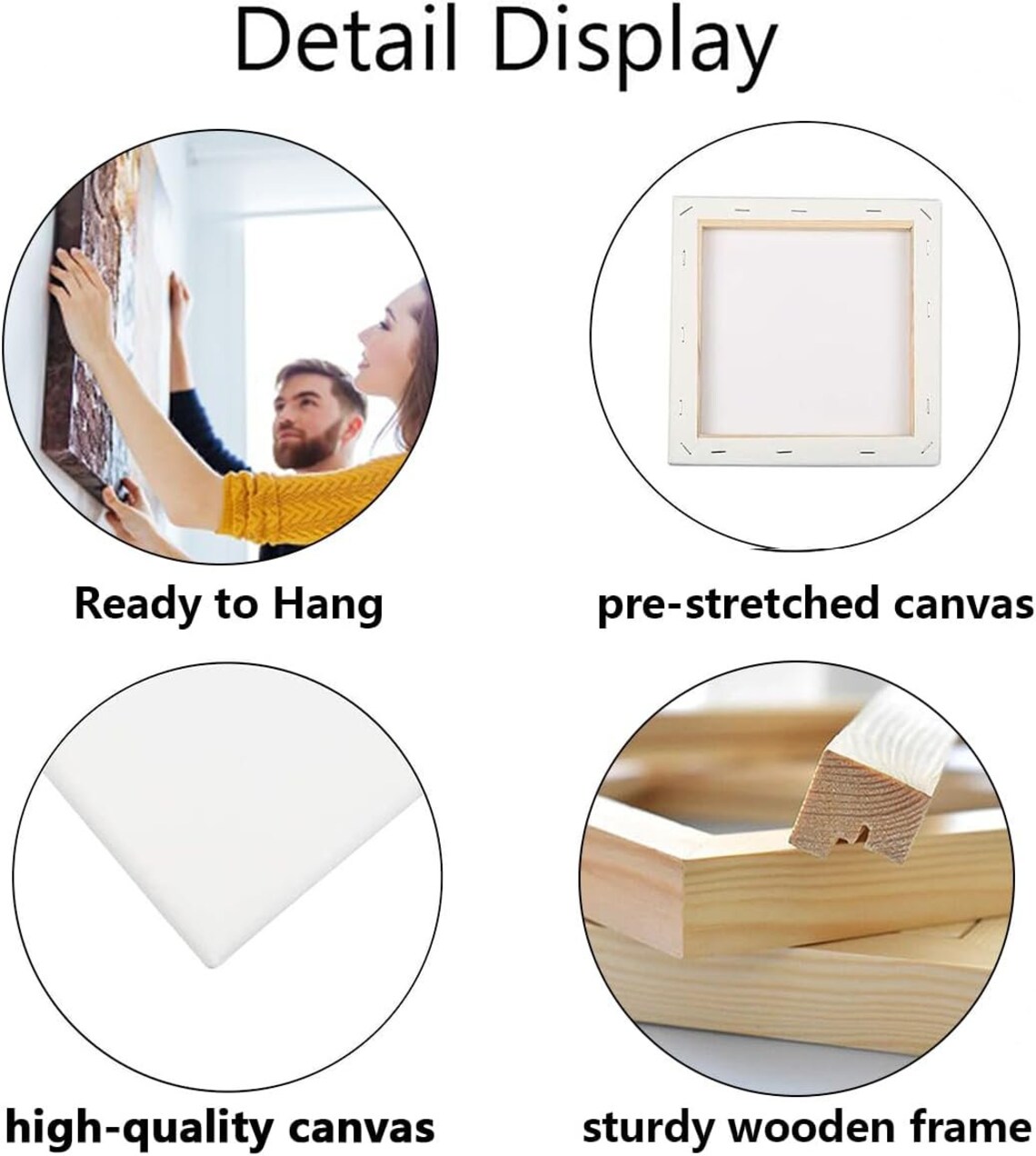 Cityscape Wood Inner Frame Wall Art Cityview Paintings Printed Picture ...