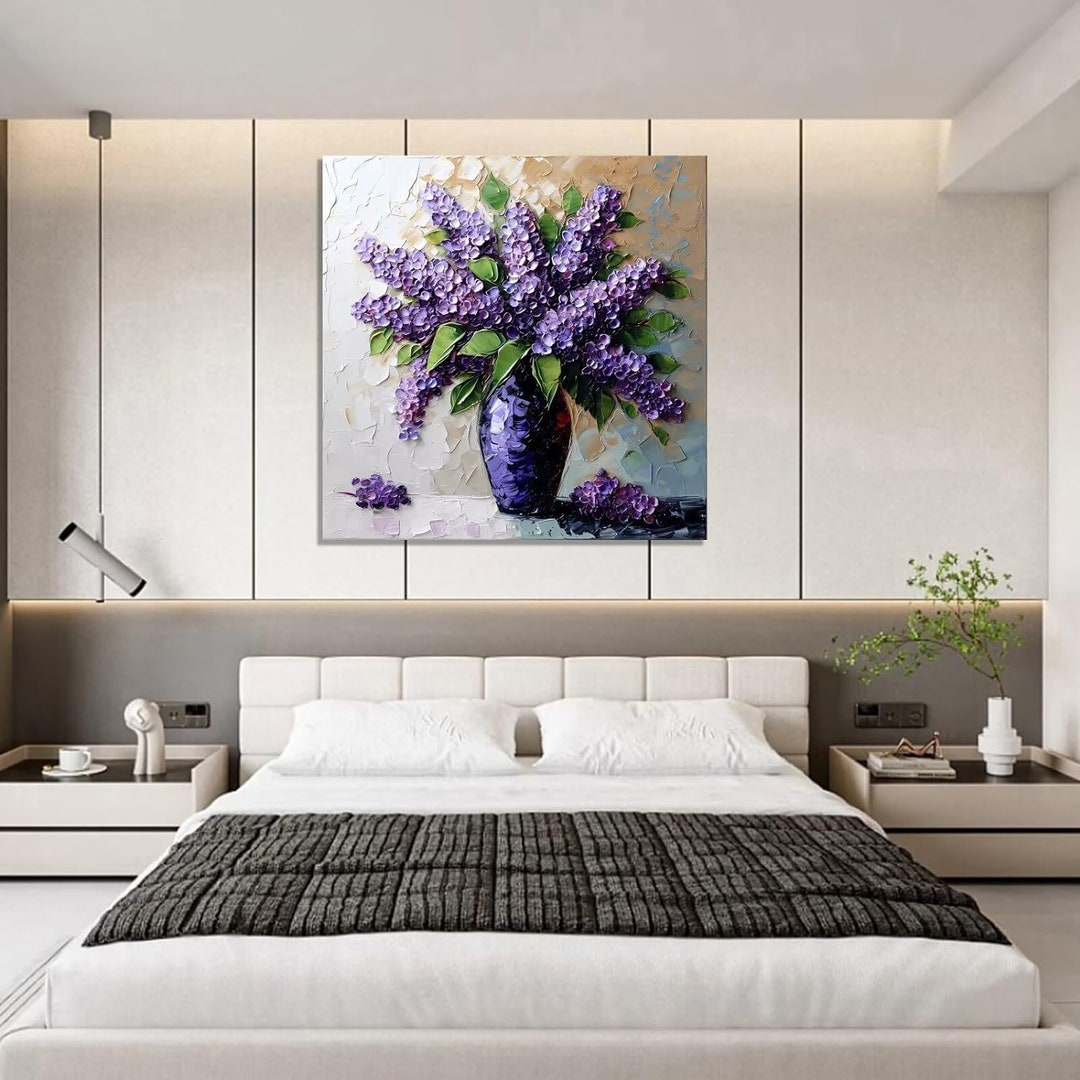 Flower Wall Art Wood Inner Frame Wall Art Painting Printed Picture ...