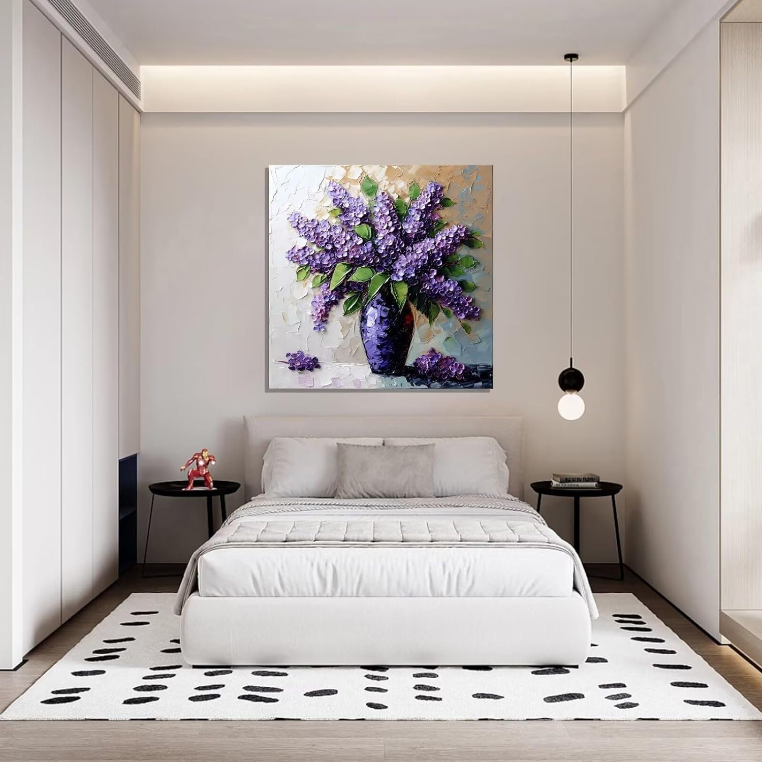 Flower Wall Art Wood Inner Frame Wall Art Painting Printed Picture ...
