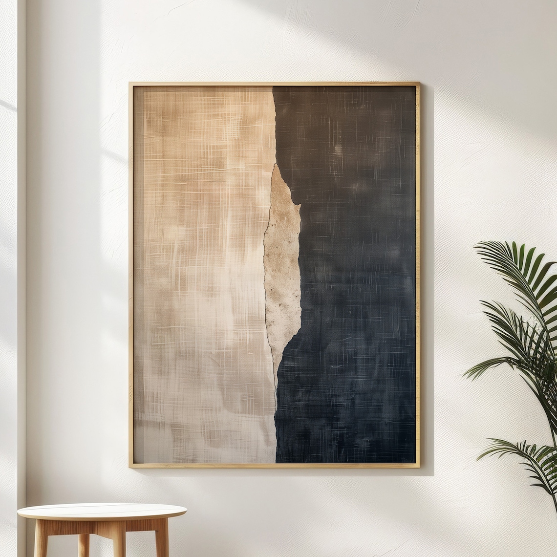 Wabi Sabi Wall Art / Japandi Design / Neutral Scandinavian Decor / Beige Tones / Modern Wall ...