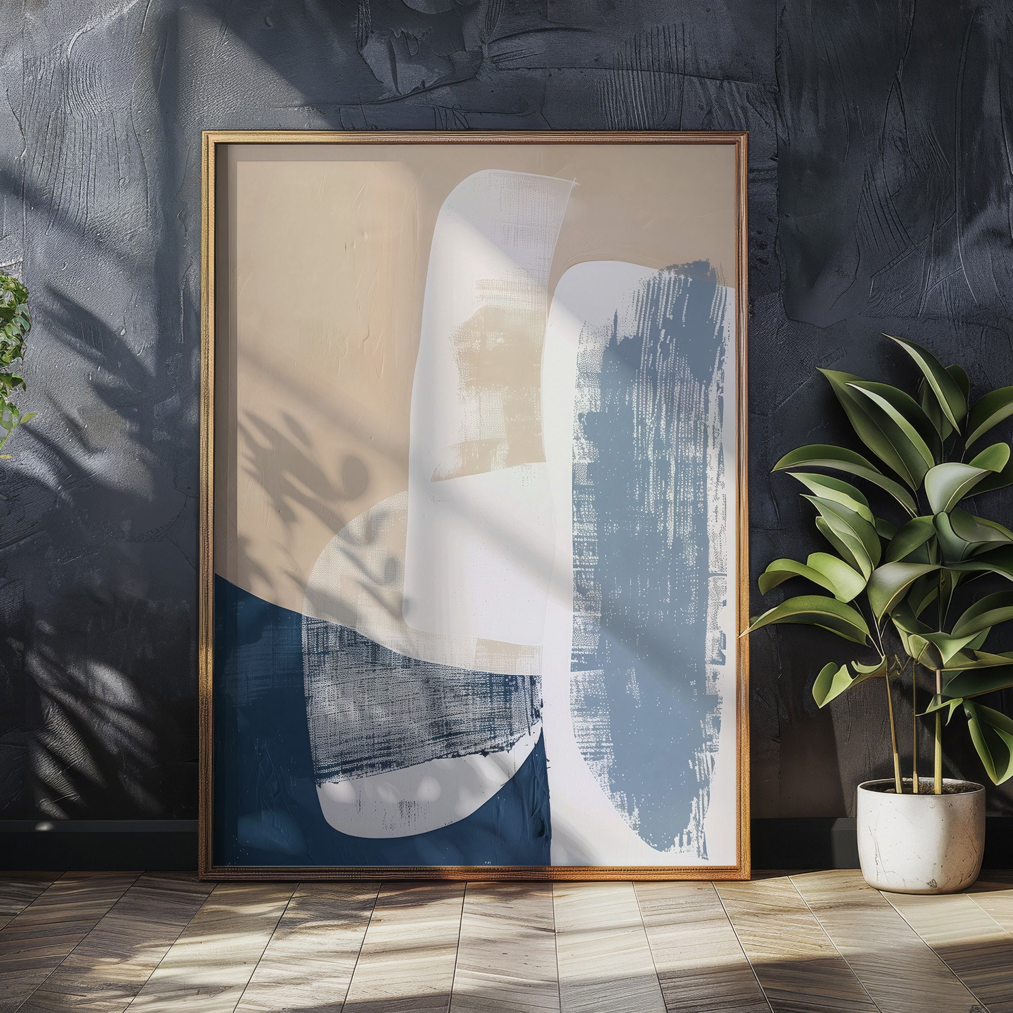 Japandi Abstract Wall Art / Wabi Sabi Design / Minimalist Painting ...