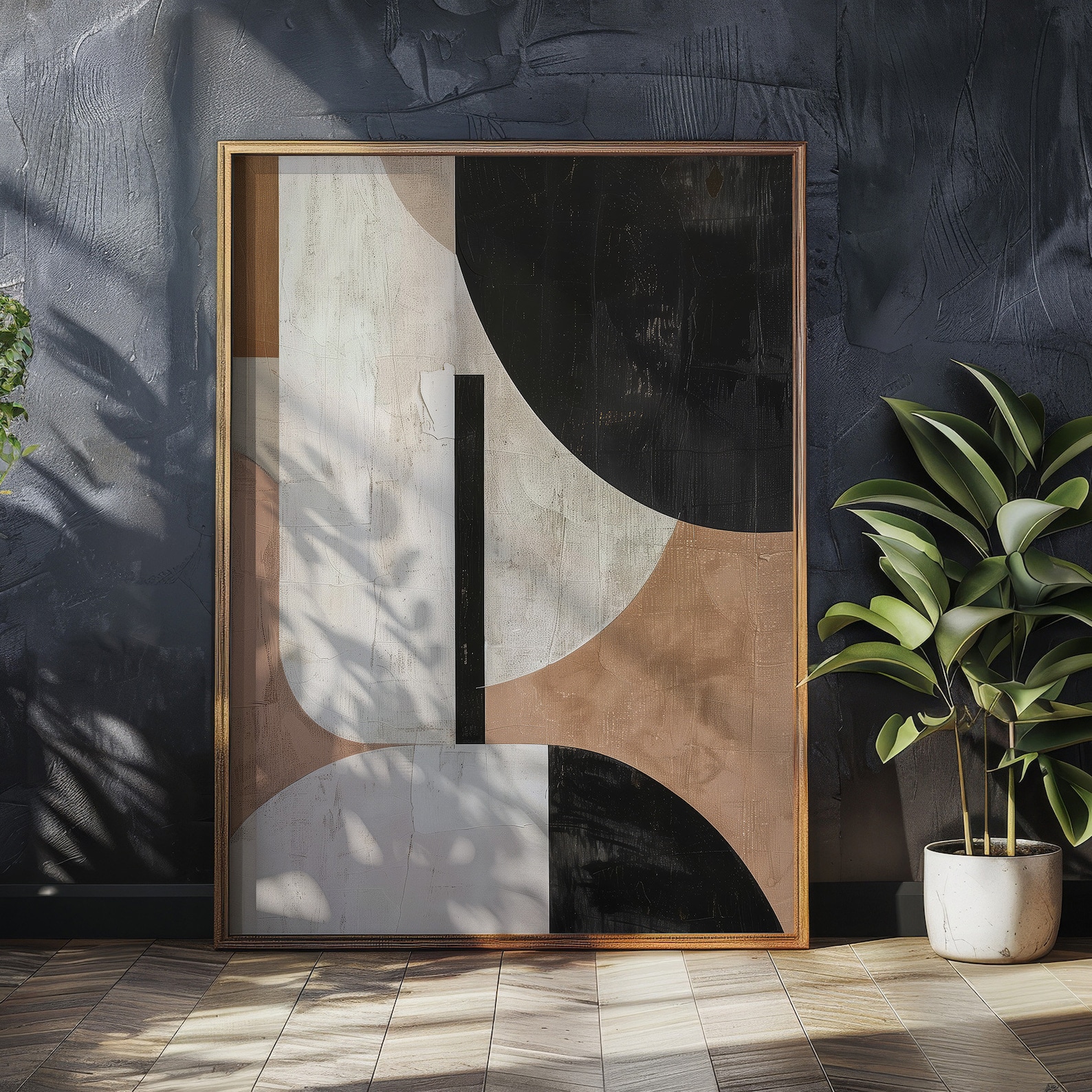Japandi Wall Art/ Wabi Sabi Design / Geometric Shapes Minimalist ...