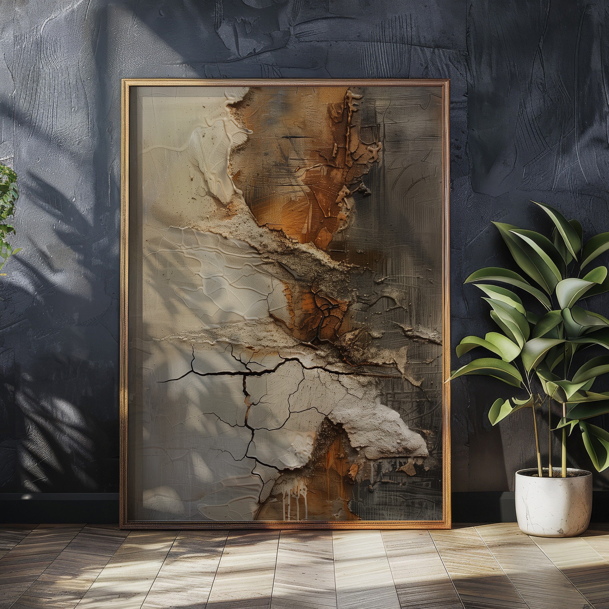Wabi Sabi Wall Art / Abstract Painting / Raw Art / Japandi Interior ...